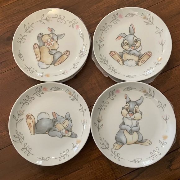 Disney | Dining | Disney Thumper Set 4 Appetizer Plates | Poshmark